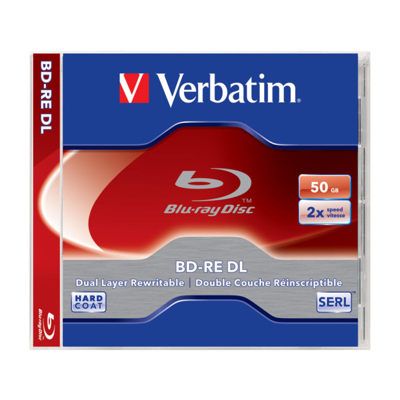BD-RE Verbatim 50GB 2x, 1uni Jewel Case - DVD.pt