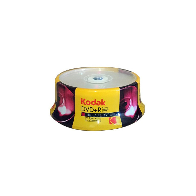 Kodak DVD+R 4,7GB|120min 16X speed Pack 25
